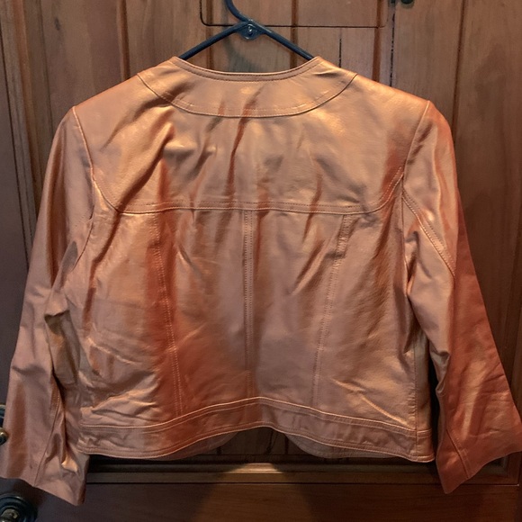 Jackets & Coats | Copper Colored Leather Jacket | Poshmark